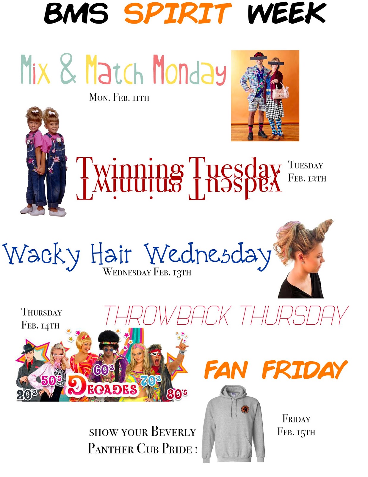 Throwback Thursday Outfits Spirit Week