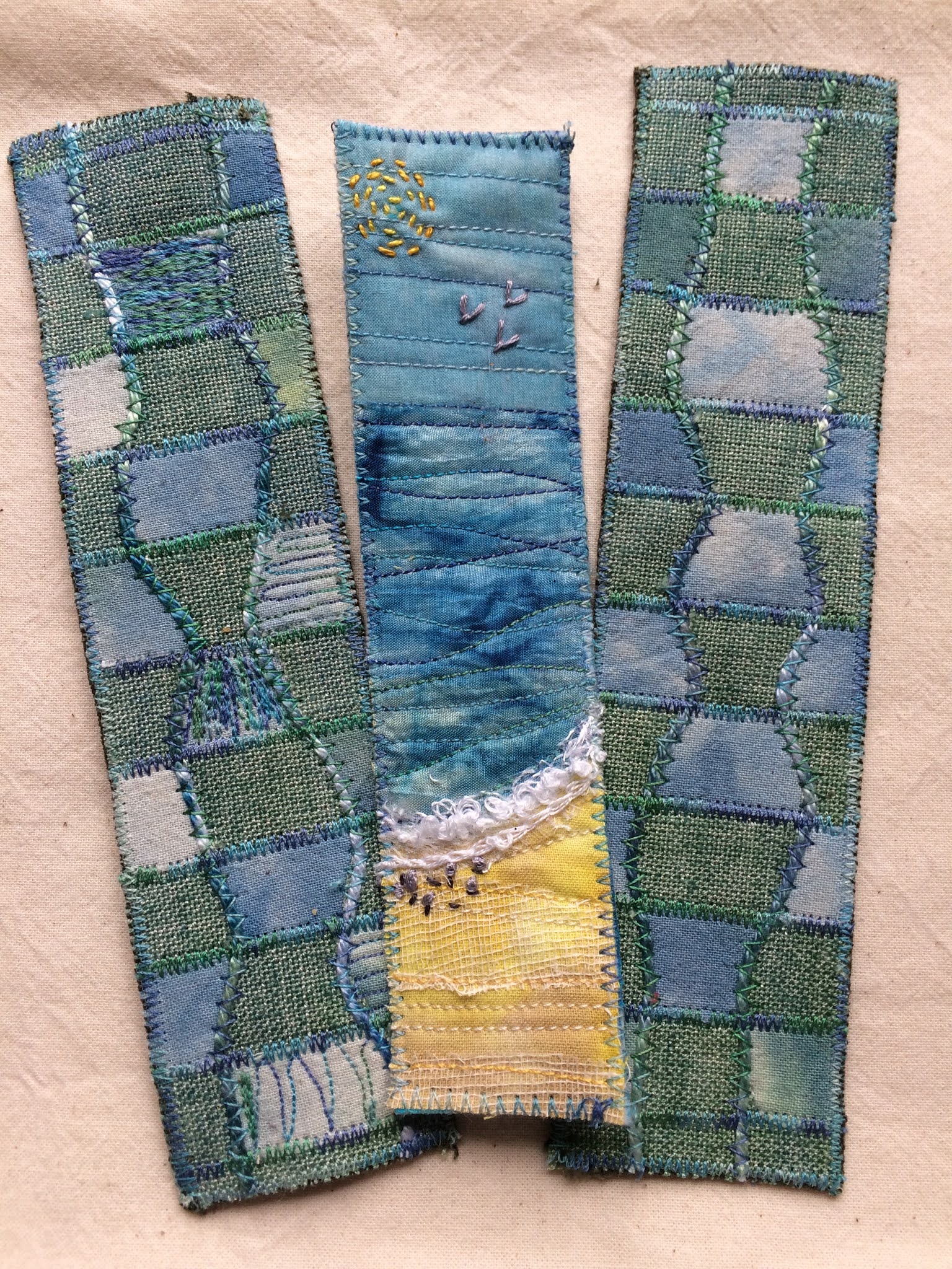 Sew Stitch Knit: Bookmarks and slow stitching