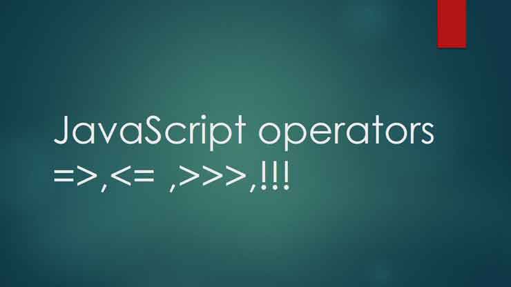 JavaScript operators | Types of operator in javascript - Online Help ...