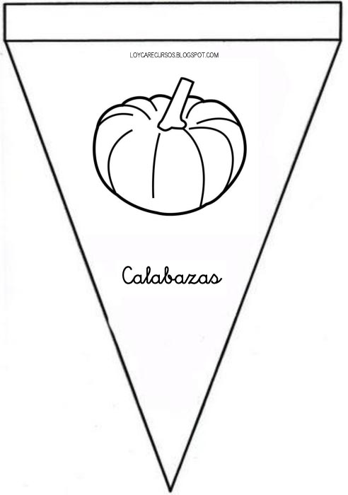 RECURSOS DE EDUCACIÓN INFANTIL: BANDERINES DEL OTOÑO