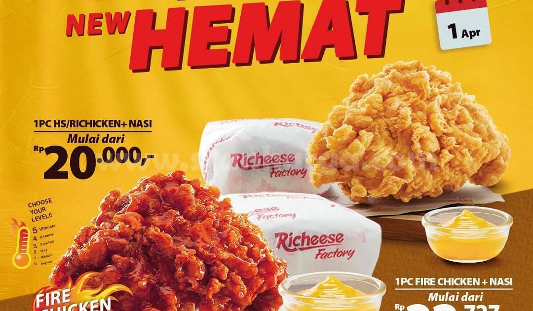 Richeese Factory Promo Paket New Hemat mulai Rp 20.000 | scanharga