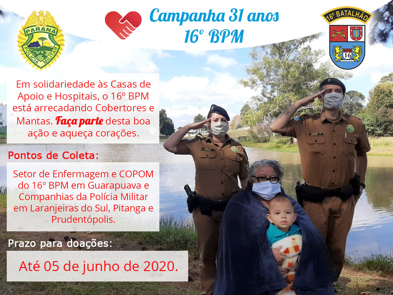 Goioxim Noticias : 16 BPM estará completando seus 31 anos de fundação