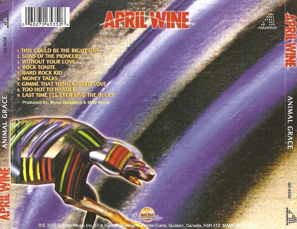 Classic Rock Covers Database: April Wine - Animal Grace (1984)