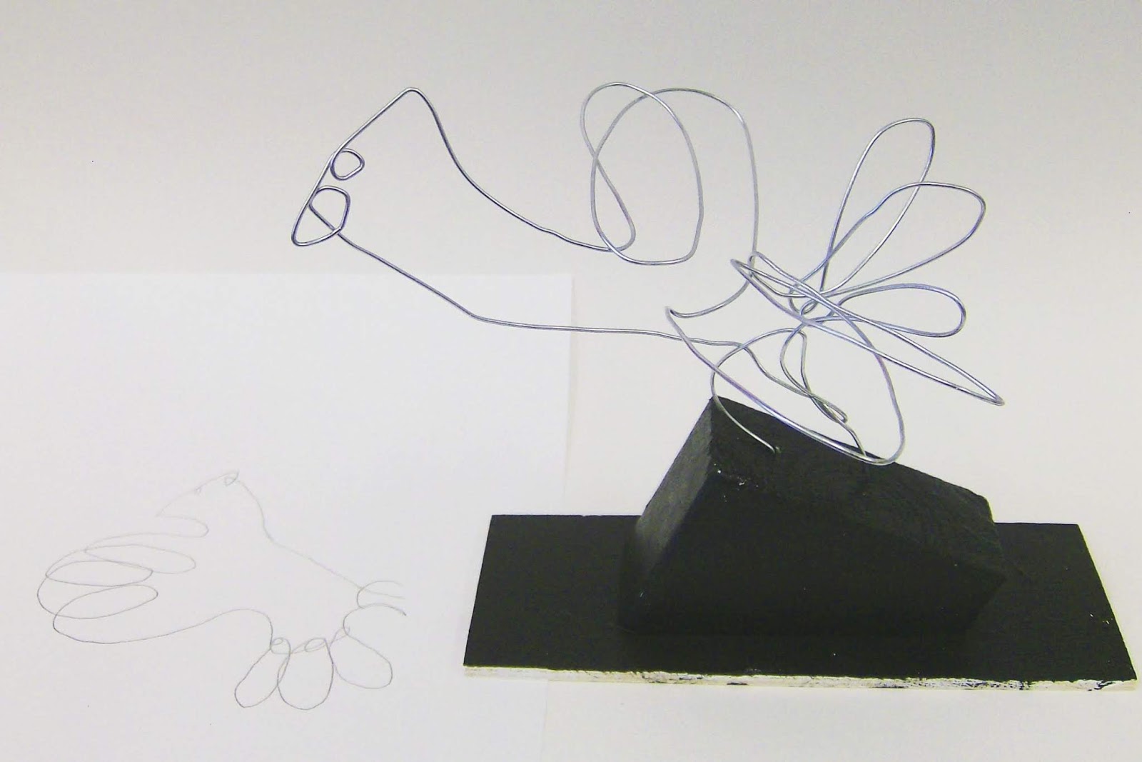 Blackfoot Art Center: Drawing with Wire!