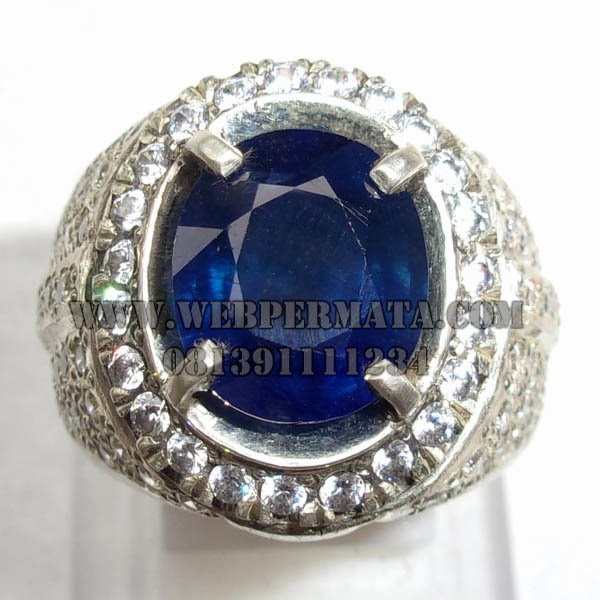 Cincin Batu Blue Sapphire