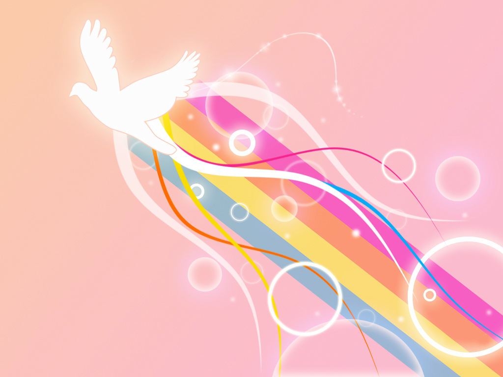 Dove of Peace Powerpoint Template - PPT Backgrounds Templates