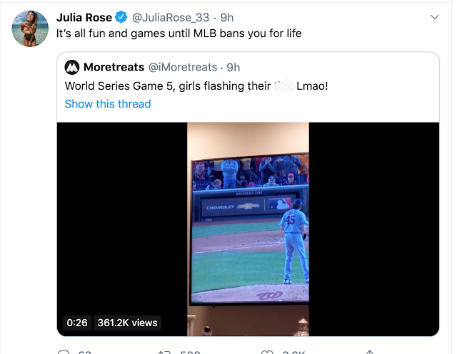 TheMediagoon.com: World Series: Women Flash the Field during game. Get ...