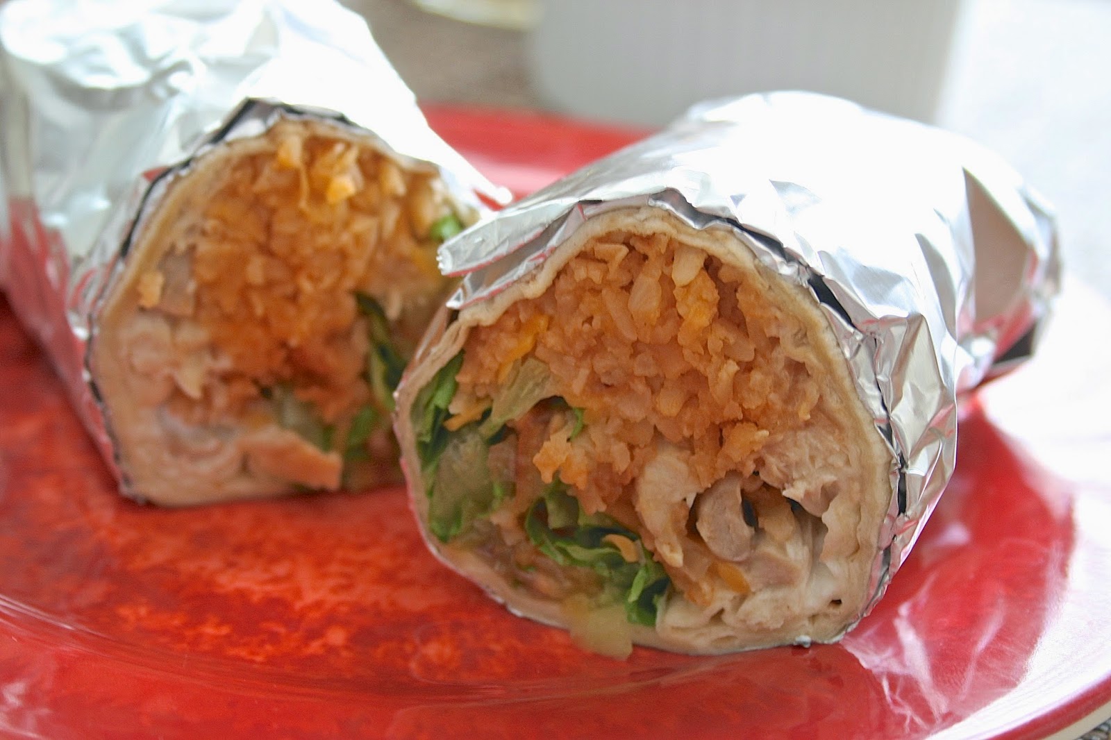 Oregon Transplant: Chicken Burritos with Spanish Rice & Fresh Salsa