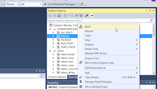 Building Blender source code