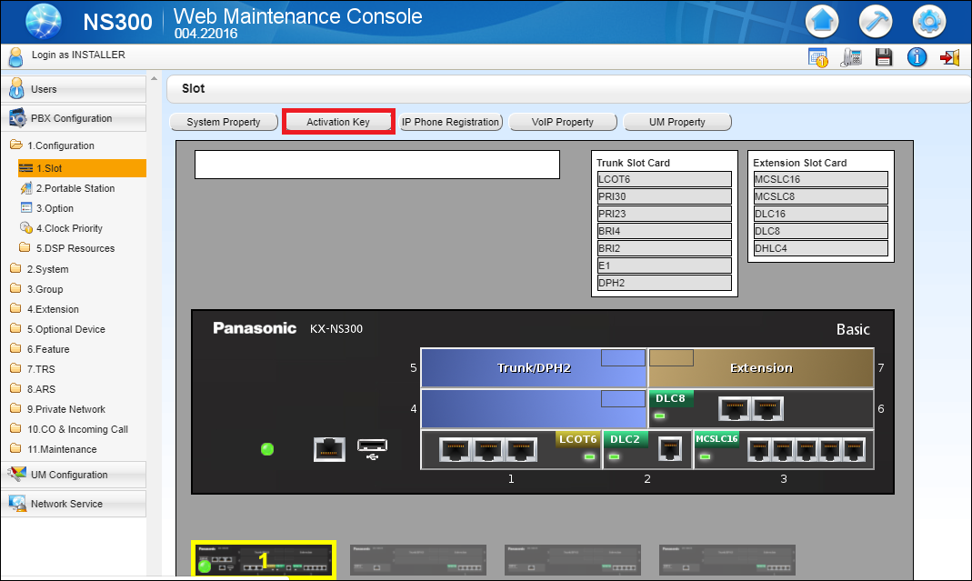How to install license for IP Phone and mobile in panasonics ns300?