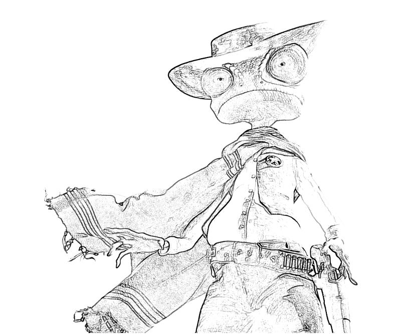 Rango Coloring Pages Coloring Pages