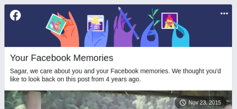 Share on this day memories on Facebook - Blogger Nepal