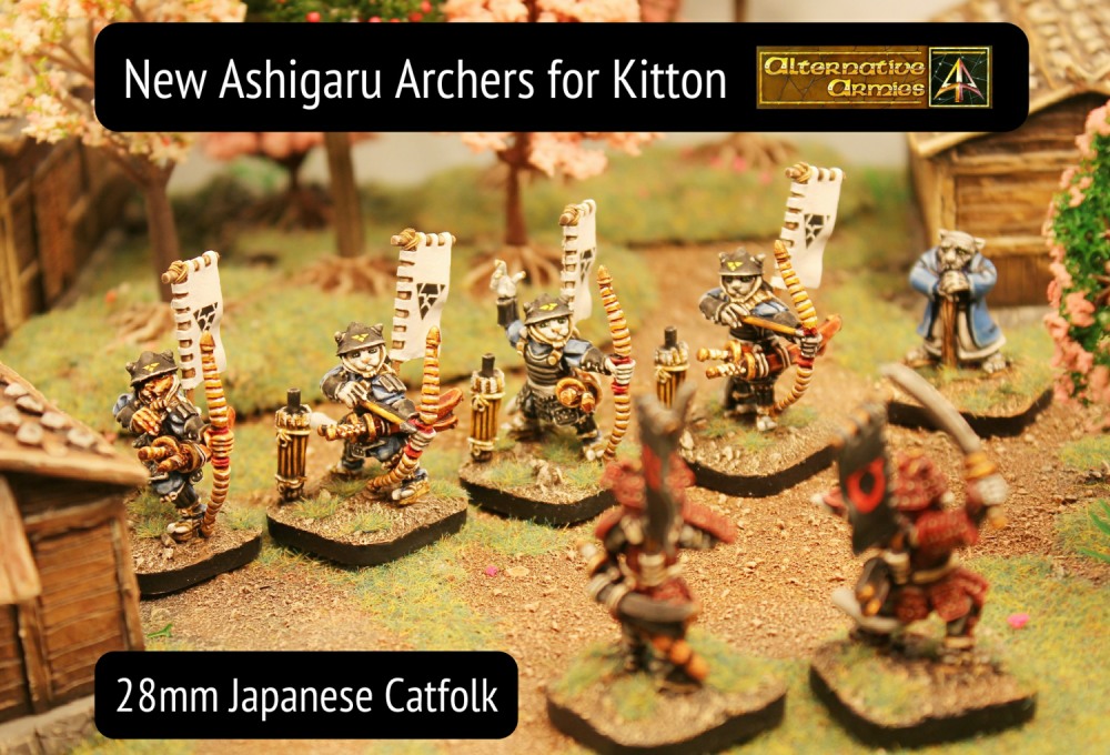 Alternative Armies: Ashigaru Archer Catfolk released for Kitton
