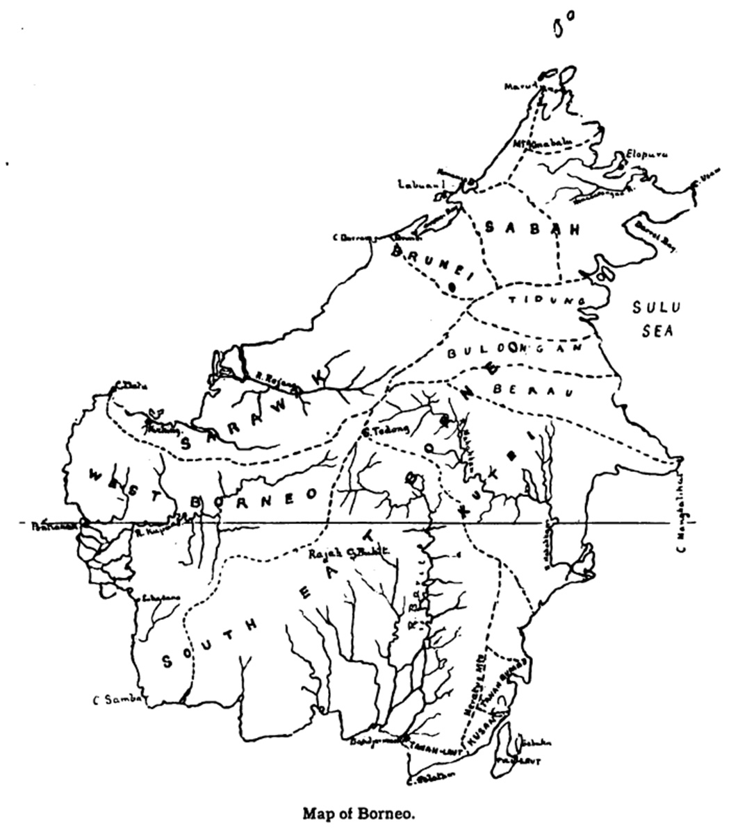 my North Borneo stamps: Some old maps of Borneo