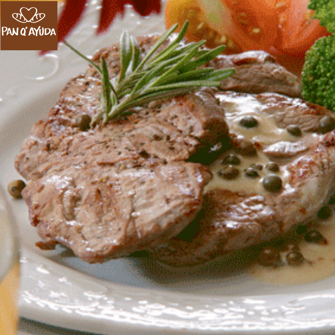 Pan Q Ayuda Voluntariado: Medallones de Res a la Pimienta