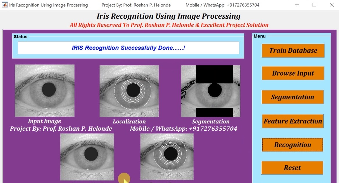 Matlab Code for Iris Recognition Using Image Processing Full Project ...