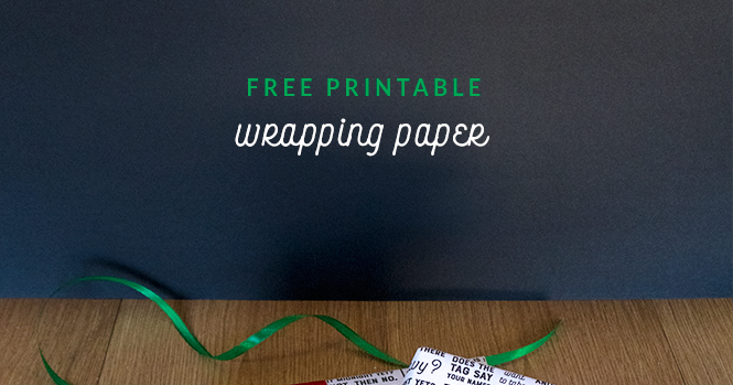 Free Printable Typography Christmas Wrapping Paper — Curly Made