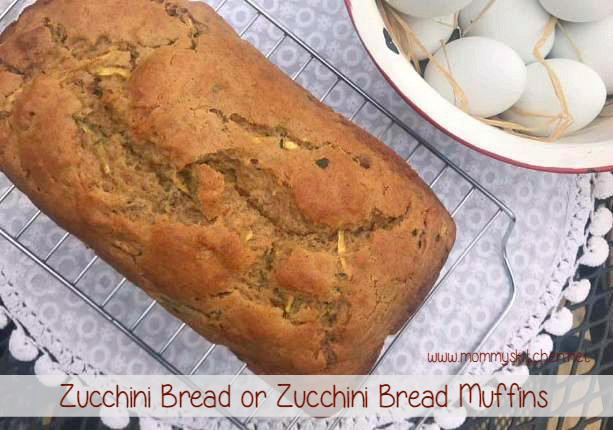 Zucchini Bread & How to Puree Veggies for Quick Breads. — Mommy's Kitchen