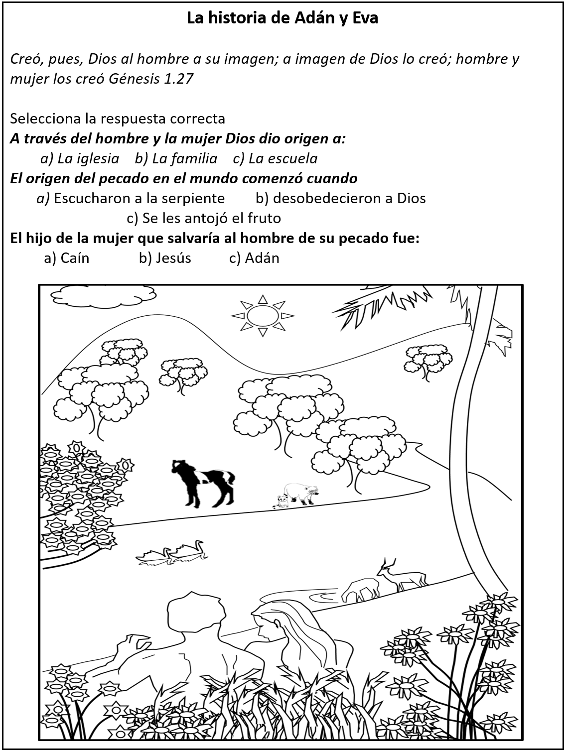 La historia de Adán y Eva - Mar de Vida Abundante