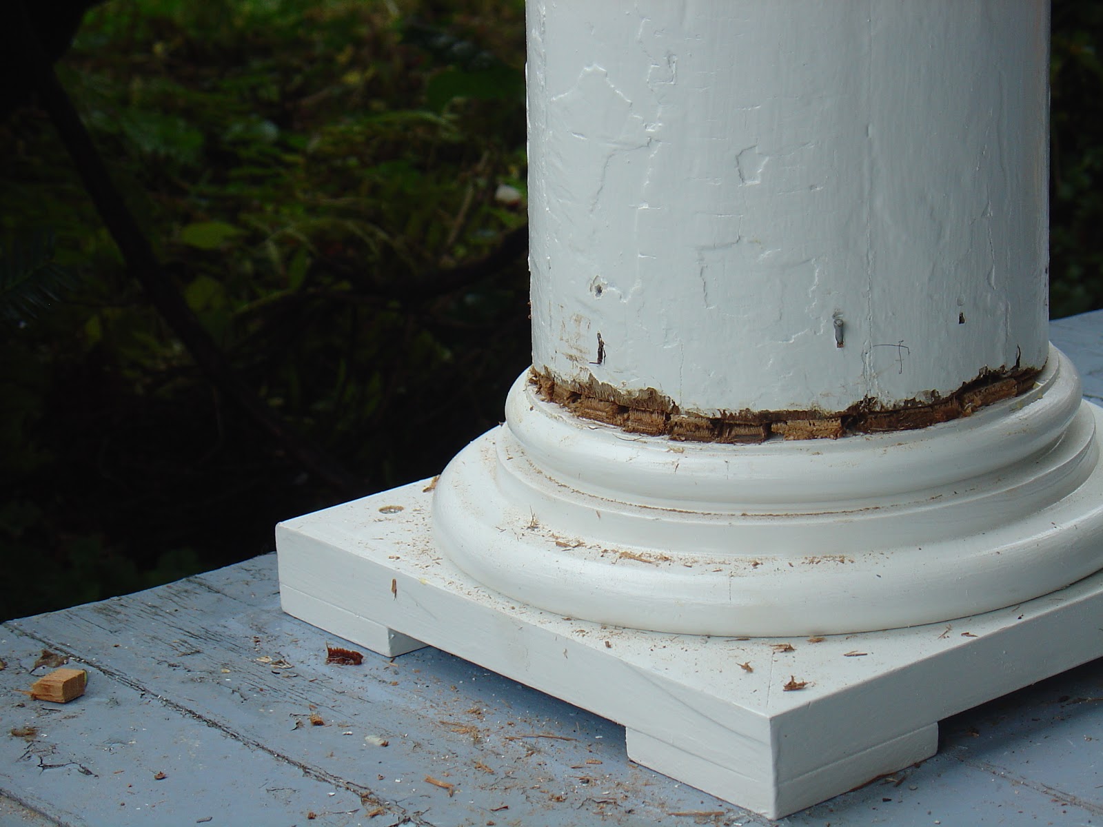 Life at Pugsley: Porch Column Bases 6: Just how crucial is it to secure ...