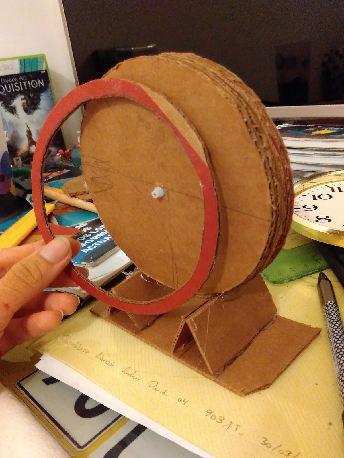 Como hacer un reloj de Cartón