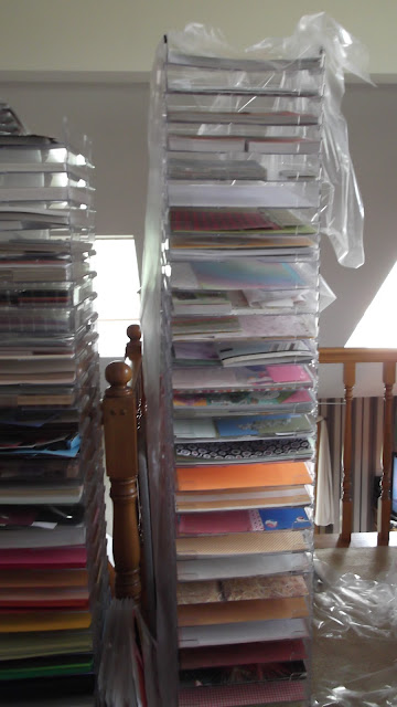 Bobbkat's Hobby Blog: Scrapbook and Cardstock Paper Storage