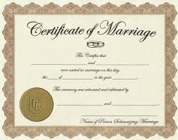 Australian Marriage Certificate
