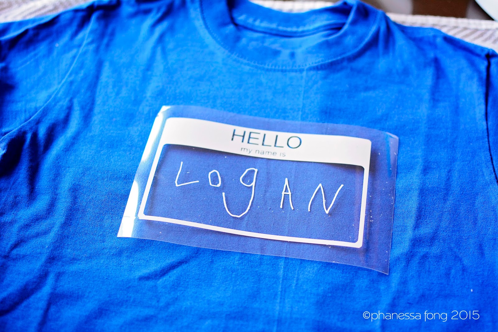 Phanessa's Crafts: DIY Shirt (Name Tag)