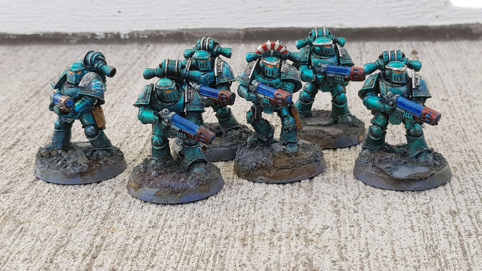 Kampfgruppe Engel: Alpha Legion plasma support squad.
