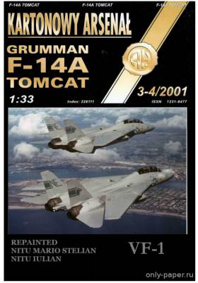 Amantes da Aviação: Grumman F-14A Tomcat VF-1 US Navy(Halinski) escala 1/33