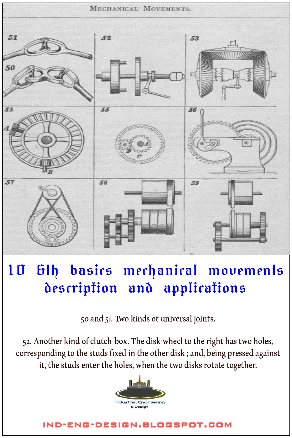 10 6th basics mechanical movements description and applications