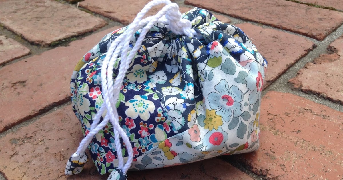 sew and read: Japanese inspired drawstring bags