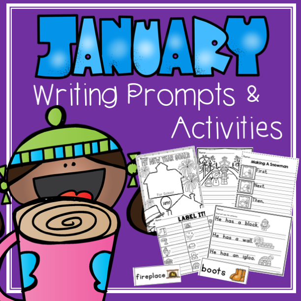 Ms. Moran's Kindergarten: January Writing Prompts and a Freebie!