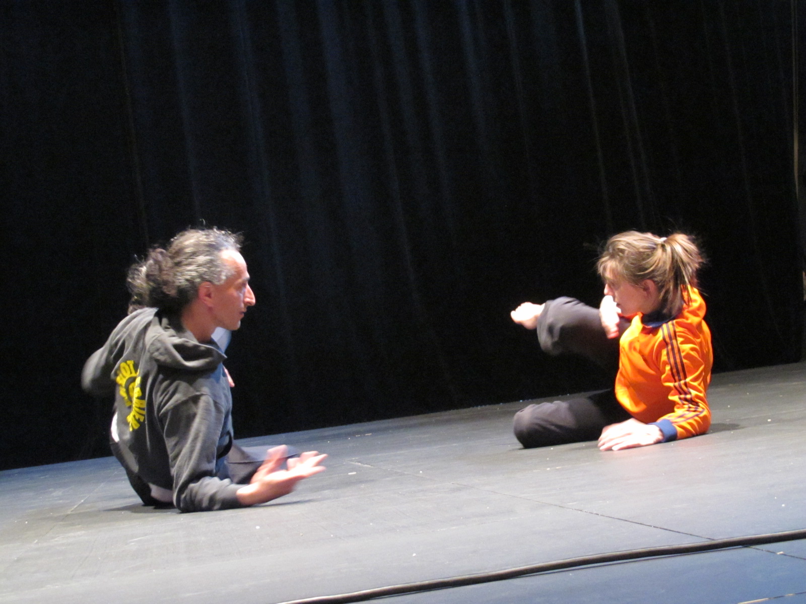 Entrailles: Travail de la danse avec Ali Salmi permier jour