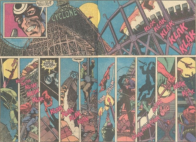 Marvel Comics of the 1980s: 1979 - Daredevil #161 Two-Page Spread