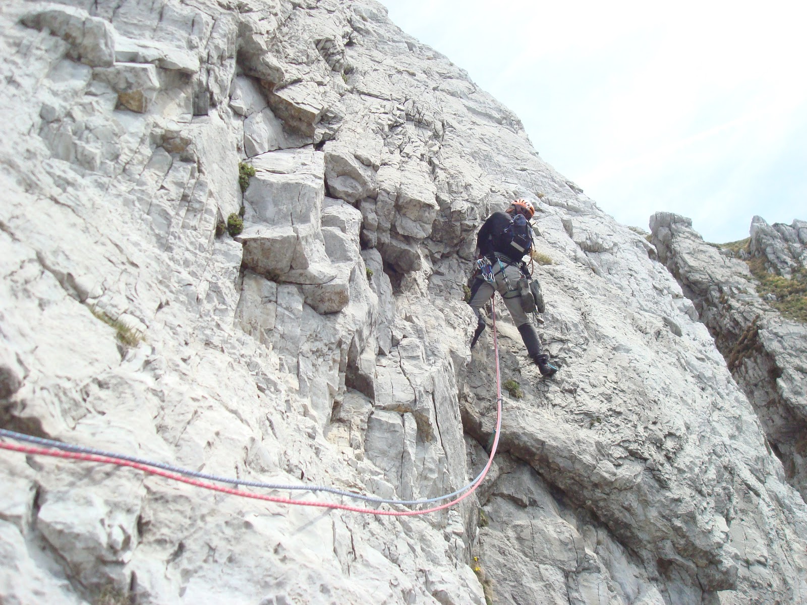 Monte Corchia - Via Classica al secondo torrione