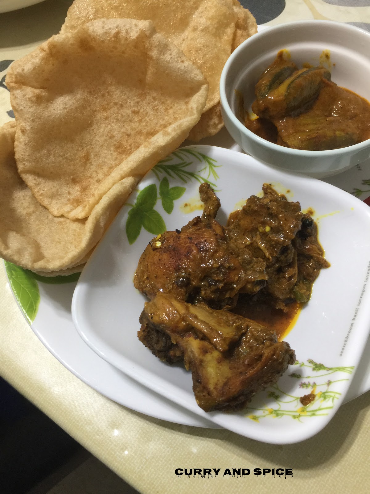 CURRY AND SPICE: GHEE GOLMORICH MURGI