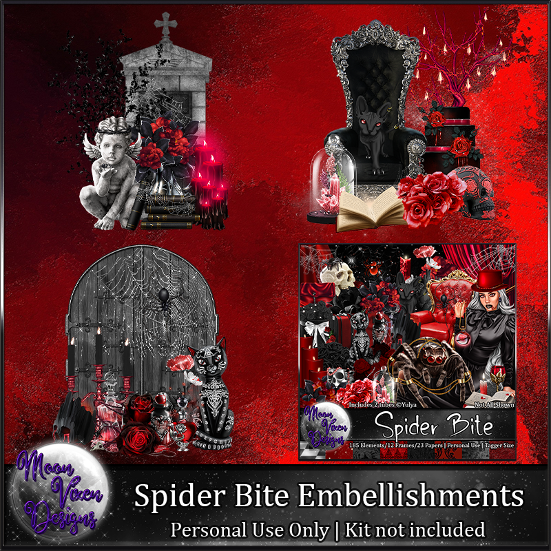 Moon Vixen Designs: Spider Bite Clusters, Embellishments, and Bundle