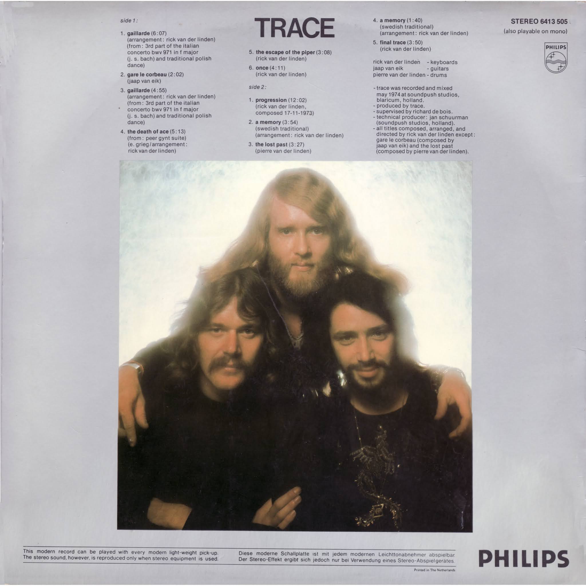 Classic Rock Covers Database: Trace - Trace (1974)