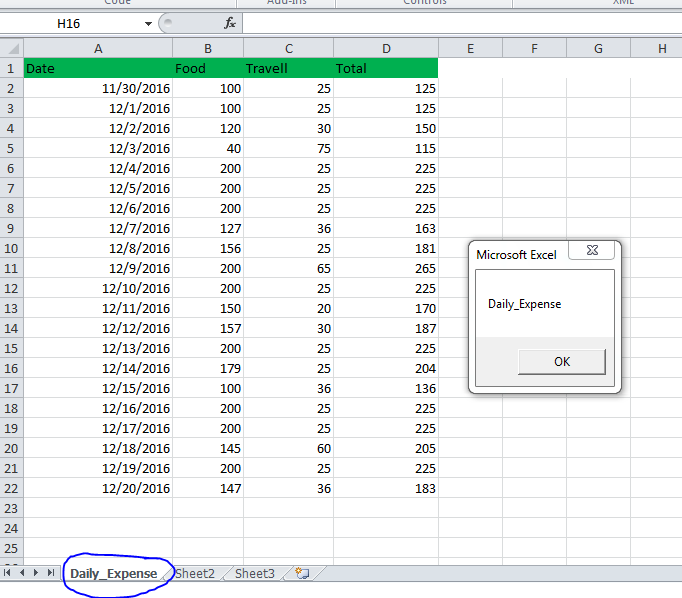 Basic Operation in VBA