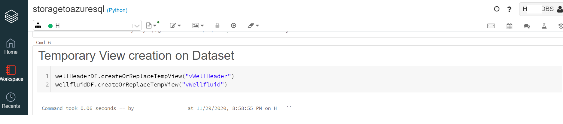 How to read azure storage and write to Azure SQL using Databricks