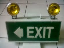 Tanda Darurat Kebakaran Safety Sign Lamp untuk Gedung Bertingkat ...