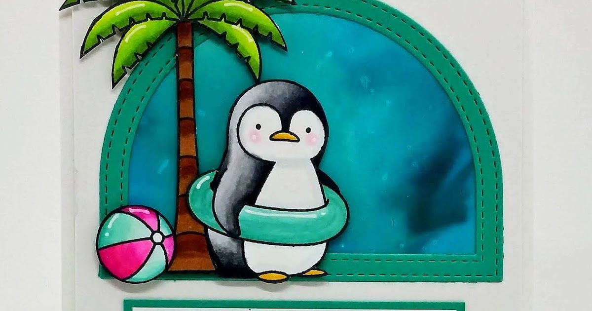 Creative Bliss: Penguin in a Floatie