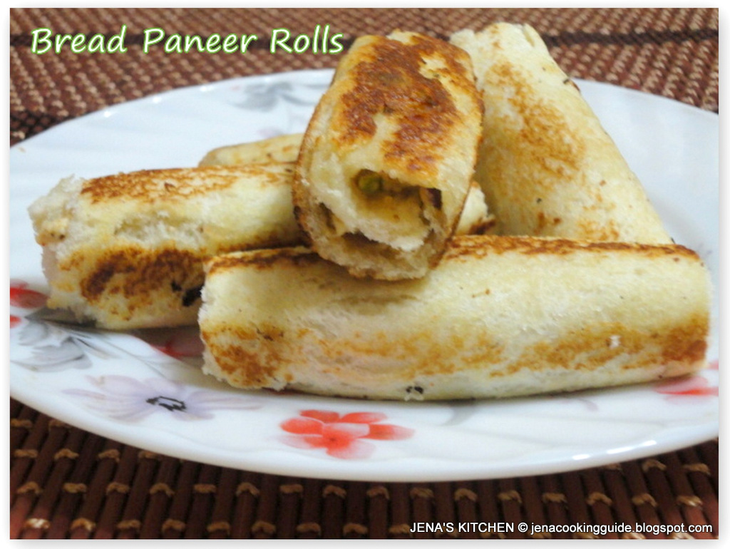 JenaCookingGuide: Bread Paneer Rolls