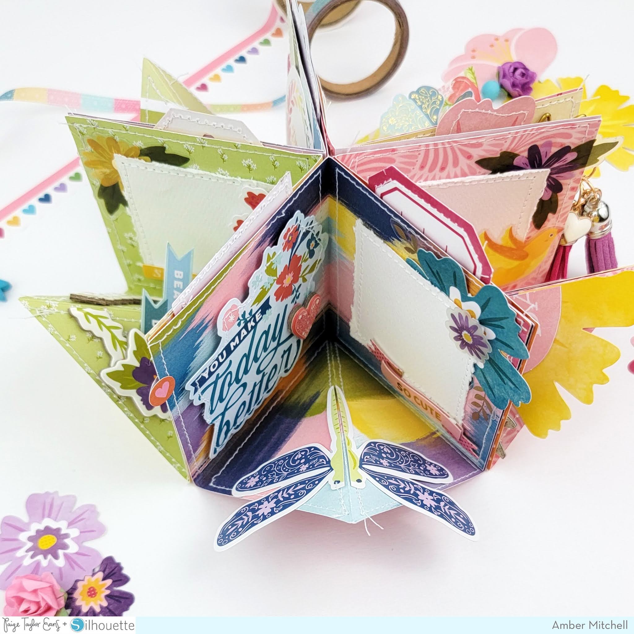 Folded Square with Wonders Mini Album by Amber Mitchell | Paige Taylor ...