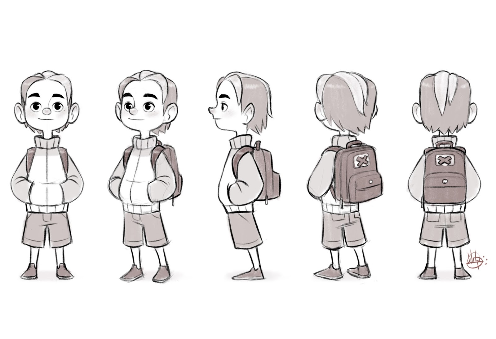The art of Luigi Lucarelli: Cool Kid Turn Around sketch