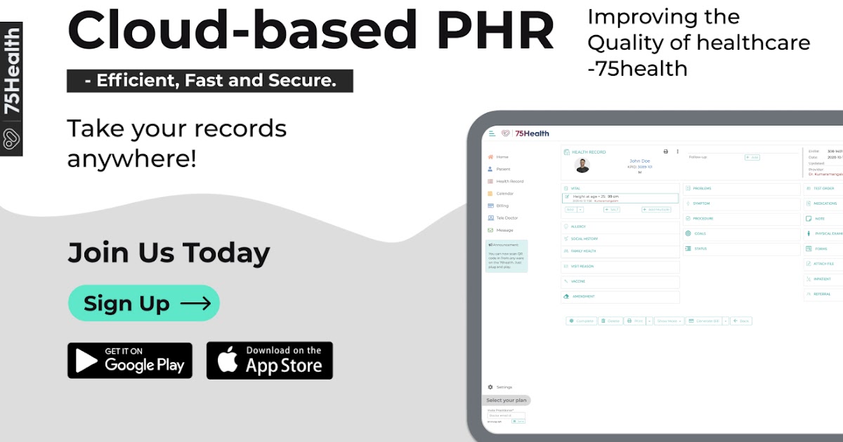 Personal Health Records Software