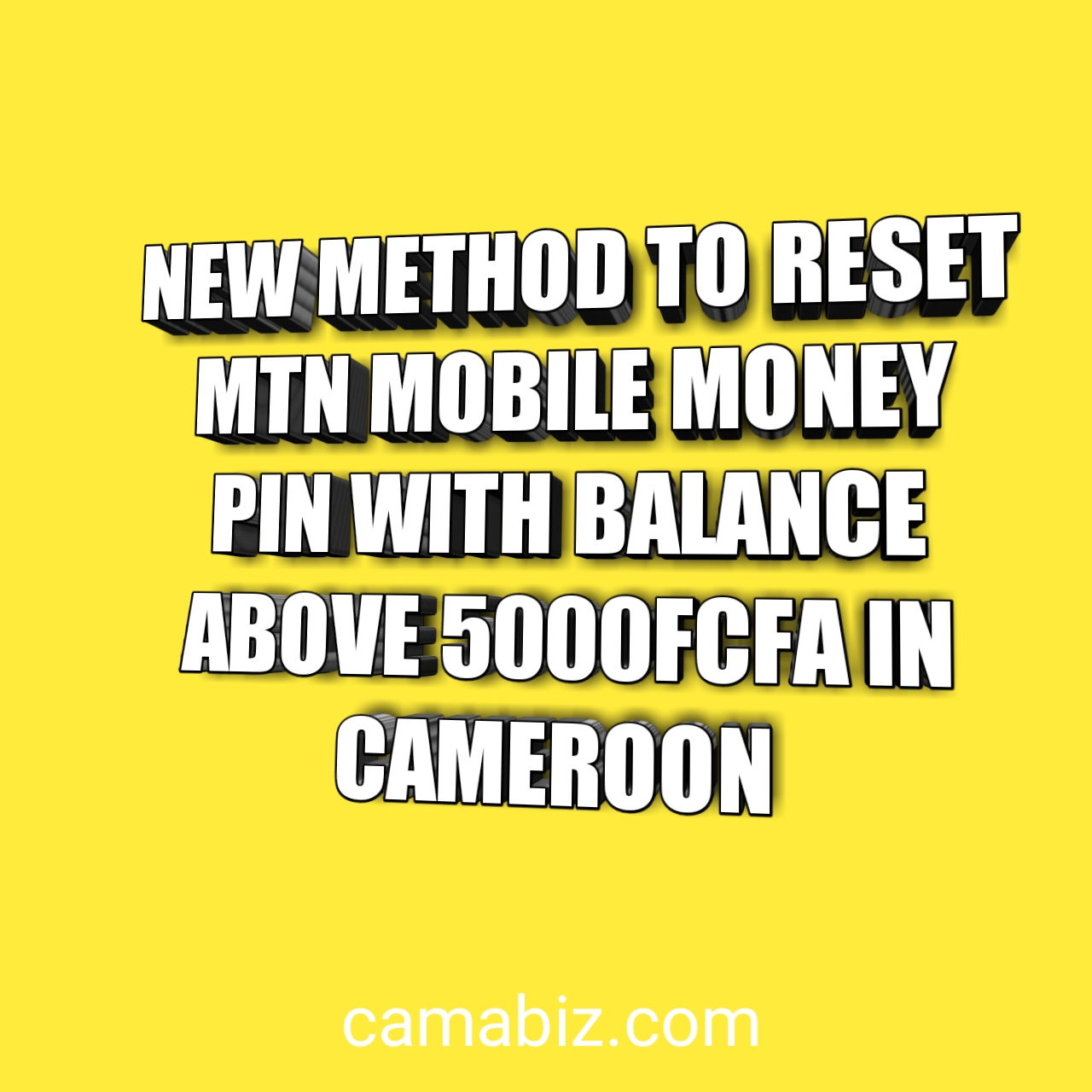 New method to Reset MTN Mobile Money PIN Code with balance above 5000 ...
