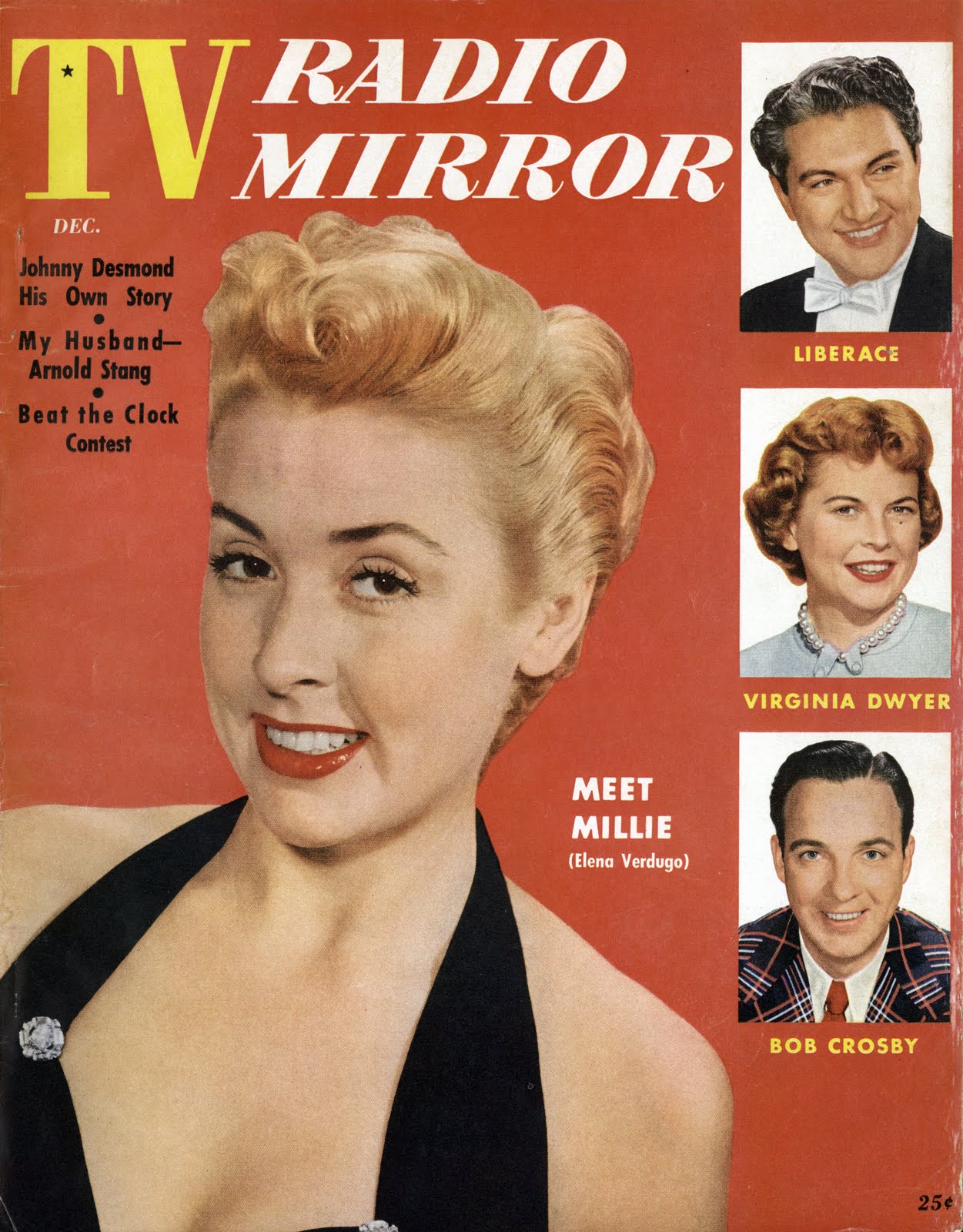 Vintage Disneyland Tickets: TV Radio Mirror Magazine - December 1954