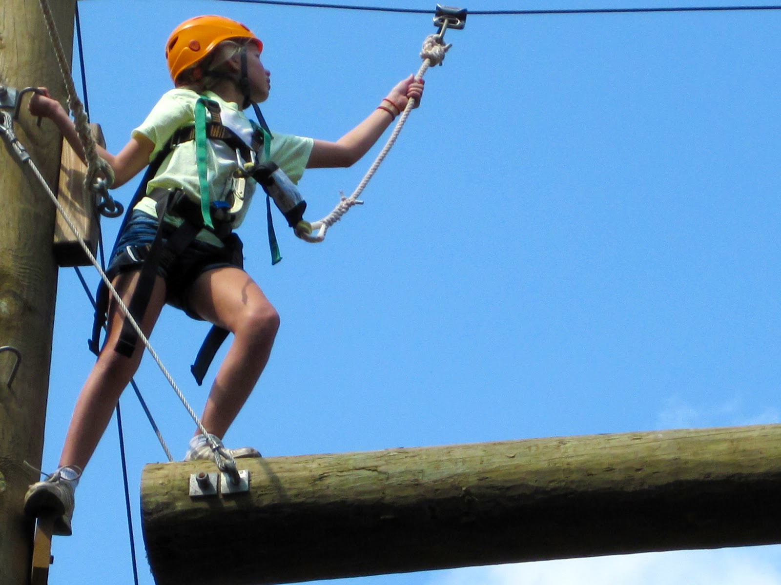 High Ropes and Girl Scouts - Sylvia's Stitches
